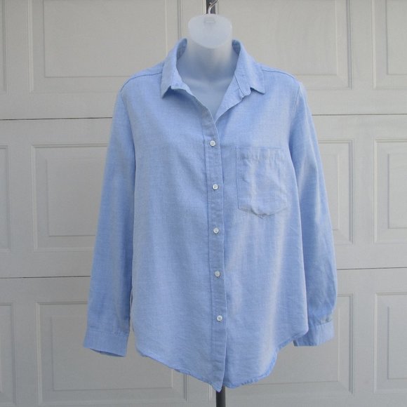 American Apparel | Tops | American Apparel Periwinkle Summer Oxford ...